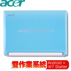【星光下殺】ACER宏碁 Aspire one AOHAPPY-N55D【雙作業系統】 10.1吋雙核小筆電 (藍雪花)-筆記型電腦專館 ...