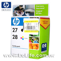 【NG商品】HP C8727A+C8728A原廠墨水組合包(CC628AA)-印表機墨水/列印相紙專館 - EcLife良興購物網