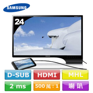 【出清商品】SAMSUNG 24型 LED液晶顯示器 S24B750V-LCD/LED液晶螢幕專館 - EcLife良興購物網