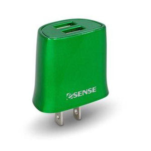 Esense A922 2.1A 雙 USB 快速充電器-綠-氮化鎵充電器｜電池專館 - EcLife良興購物網