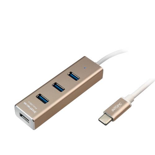 INTOPIC USB3.0 Type-C高速集線器HBC-390-GD-USB周邊專館 - EcLife良興購物網