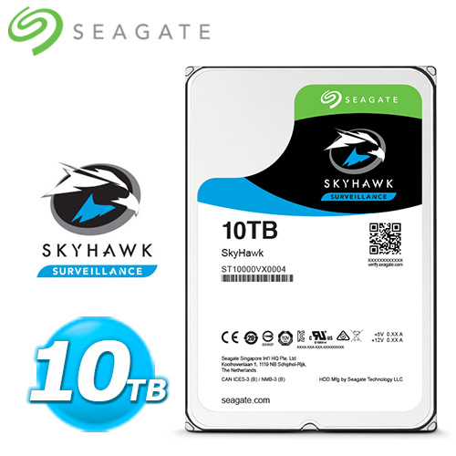 Seagate【SkyHawk】監控鷹 10TB 3.5吋監控硬碟 (ST10000VX0004)-內接式硬碟專館 - EcLife良興購物網
