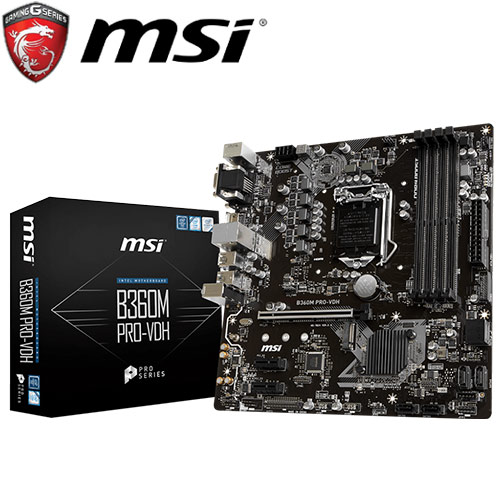 MSI微星 B360M PRO-VDH 主機板-DIY/零組件/周邊專館 - EcLife良興購物網
