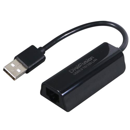 DigiFusion 伽利略 USB 2.0 10/100 網路卡-有線網路設備專館 - EcLife良興購物網