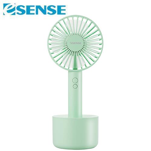 Esense逸盛 馬卡龍 USB手持/桌立兩用風扇 (綠)-USB周邊專館 - EcLife良興購物網