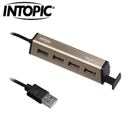 INTOPIC 廣鼎 USB2.0 4埠 HUB 鋁合金集線器 HB-31-USB周邊專館 - EcLife良興購物網